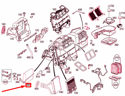 NEW MERCEDES-BENZ E W211 EVAPORATOR RHD A2118300858 ORIGINAL NO DUTY TO ...