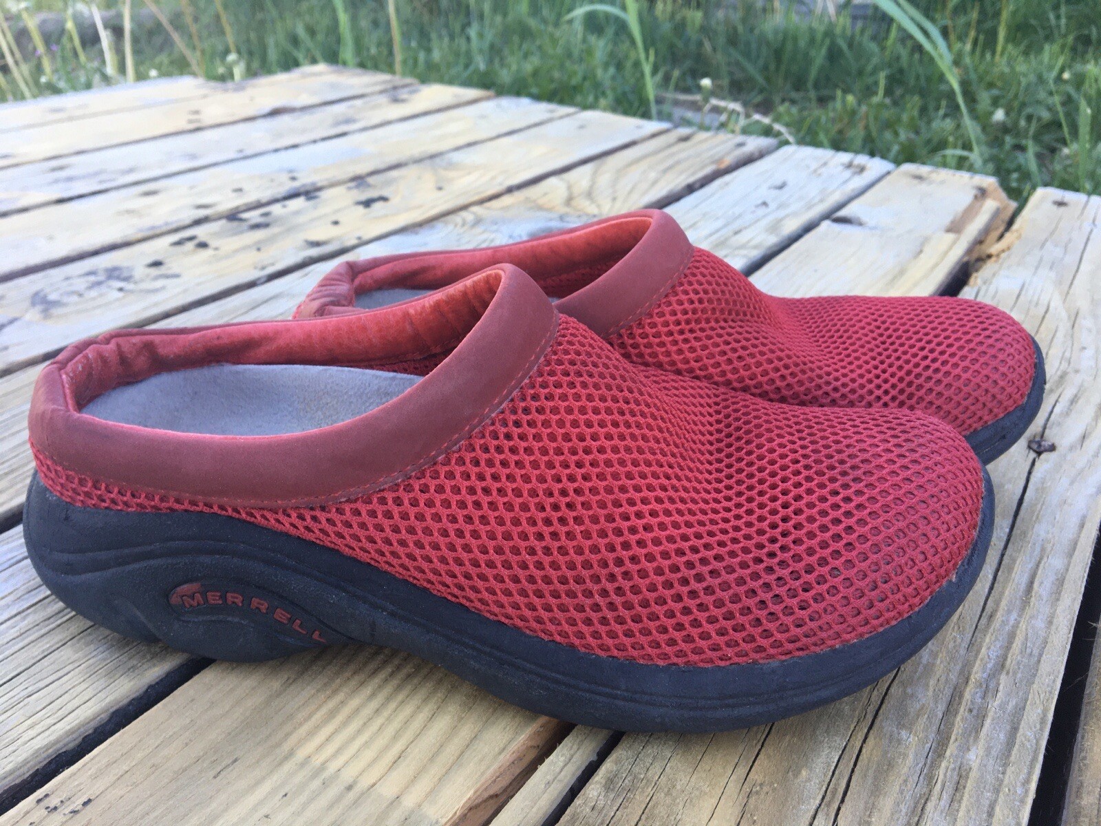 Merrell Primo Breeze Banner Red Mesh Clogs Slides Sli… - Gem