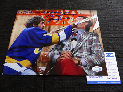 YVON BARRETTE signed Autograph 8x10 SLAP SHOT Photo Autographed ...