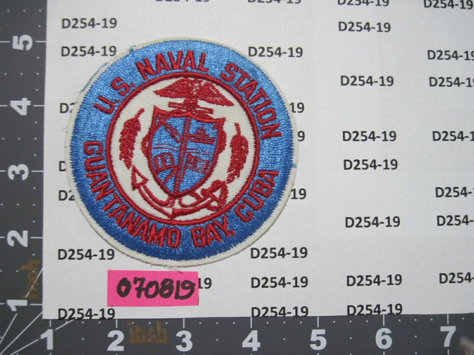 USN Squadron Patch Navy NAVAL STATION GUANTANAMO BAY CUBA cut edge FREE ...