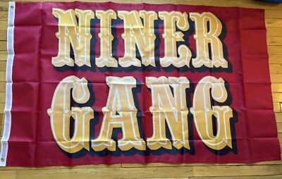 San Francisco 49ers Football Team Niner Gang Flag/Banner 3x5ft W ...