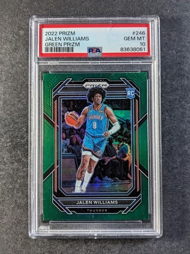 2022-23 Panini Prizm JALEN WILLIAMS Rookie RC Green Prizm OKC Thunder ...