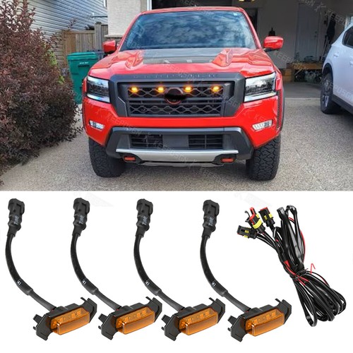 LED Amber Raptor Style Grille Light Marker For Nissan Frontier 2005 ...