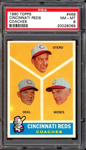 1960 Topps Baseball #459 Cincinnati Reds PSA 8 | eBay