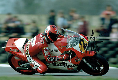 King Kenny ROBERTS Autograph 12x8 Signed YAMAHA Legend RARE Photo AFTAL ...