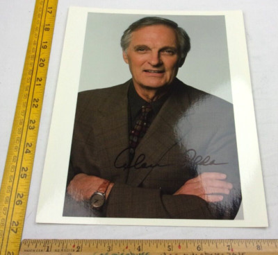 Alan Alda behind camera facsimile autographed cardstock photo 8x10 ...