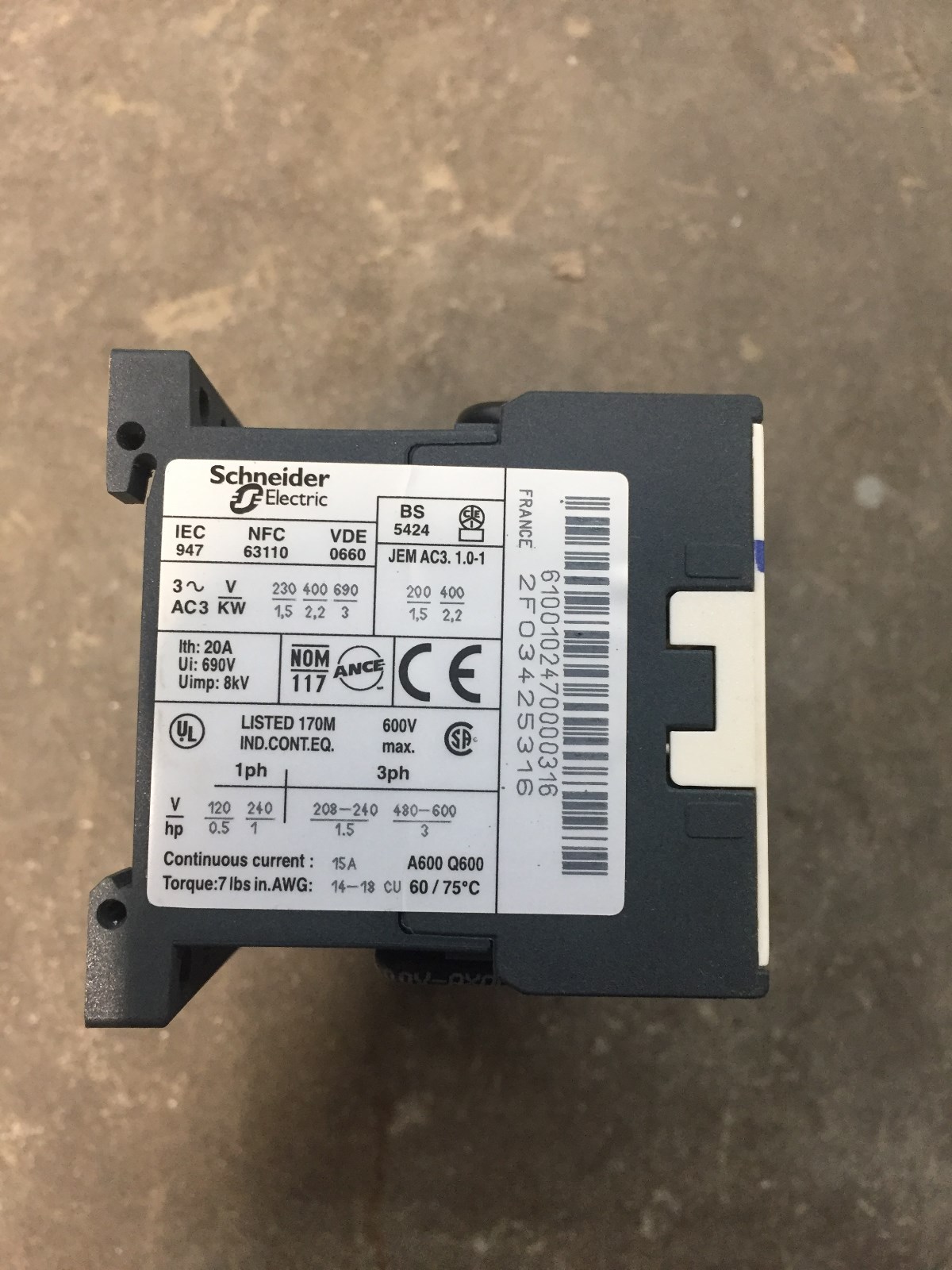 Telemecanique LC2K0610B7 coil 24V LC2K06 contactor | eBay