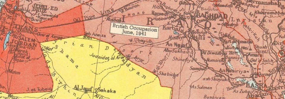 WW2. British/Free French Middle East & oilfields. 'Dibai'/Dubai 1942 ...