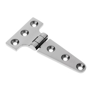 4" Stainless Steel Triangle Tee Hinge Shed Door Garden Wooden Gate T ...