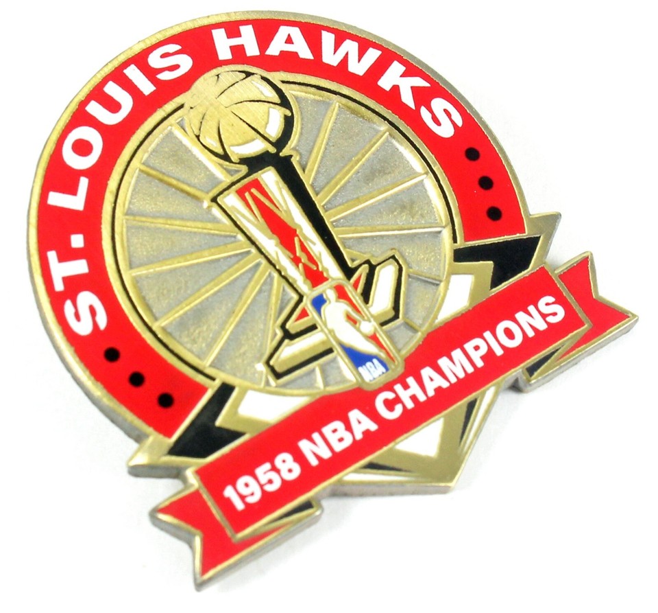 St. Louis Hawks 1958 NBA Champions Pin - Limited 1,000 | eBay