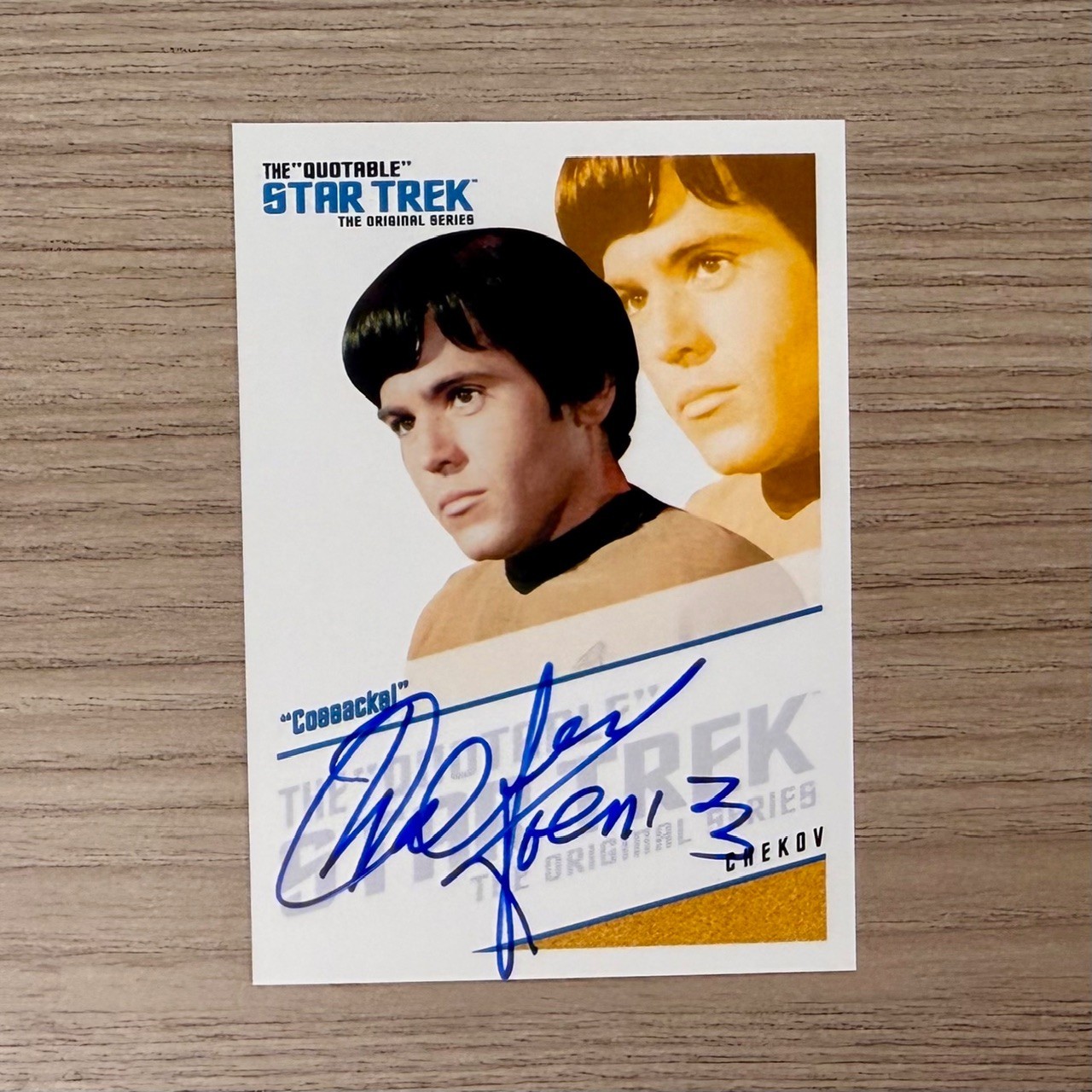 2004 Rittenhouse Quotable Star Trek TOS WALTER KOENIG as Chekov ...