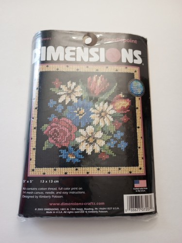 New Dimensions Country Flowers Needlepoint Kit | eBay