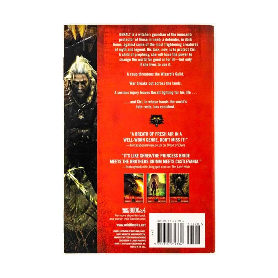 Orbit Novel Time of Contempt - A Novel of the Witcher VG+ 9780316219136 ...