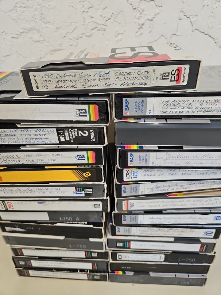 Vintage Beta Video Cassette Tapes. Lot Of 25. Used. Lot #4. GJ5 | eBay