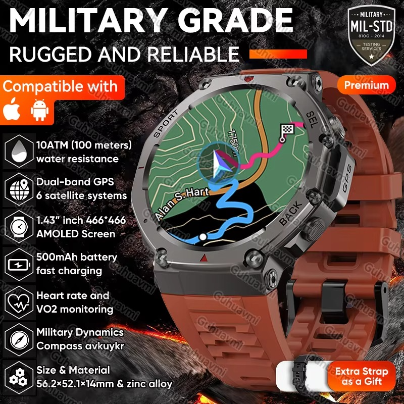 New T-Rex 3 Pro Dual-Band GPS Military Smart Watch – Popular Colours In ...