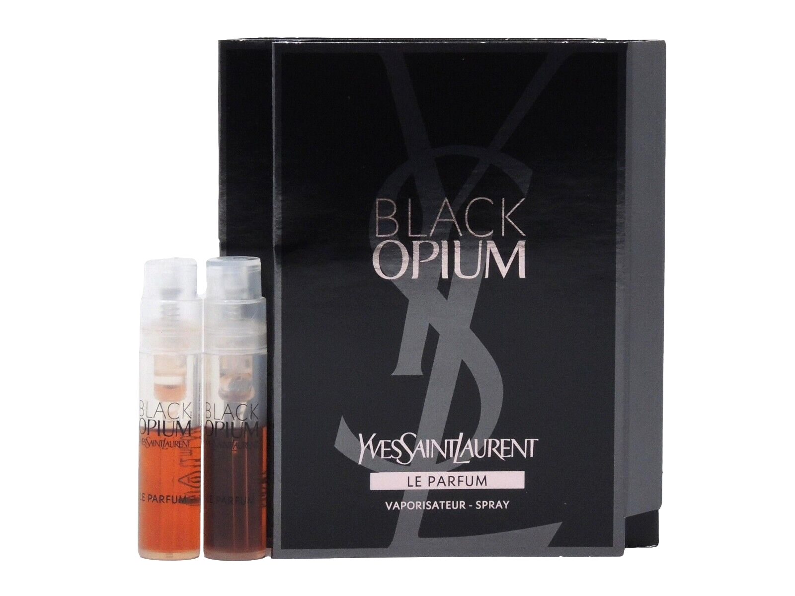 YSL YVES SAINT LAURENT BLACK OPIUM LE PARFUM 1.2ml .04fl oz x 2 PERFUME ...