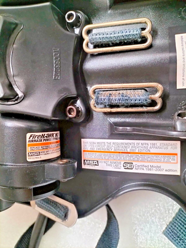 MSA FIREHAWK M7 AIR MASK SCBA WITH CBRN MASK WITHOUT CYLINDER | eBay