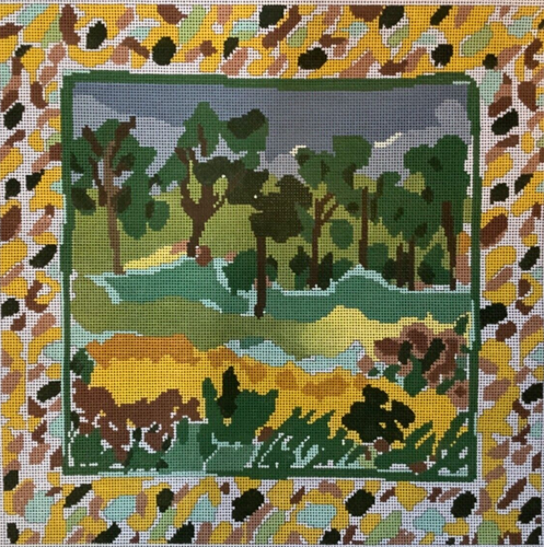 Cooper Oaks Needlepoint Canvas ~ Landscape 2 by Susan Verble Gantner ...