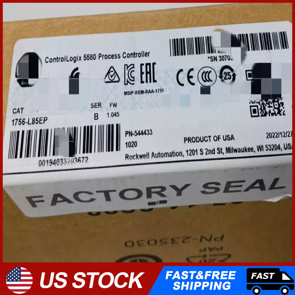New Genuine Allen Bradley 1756-L85EP ControlLogix 5580 Process ...