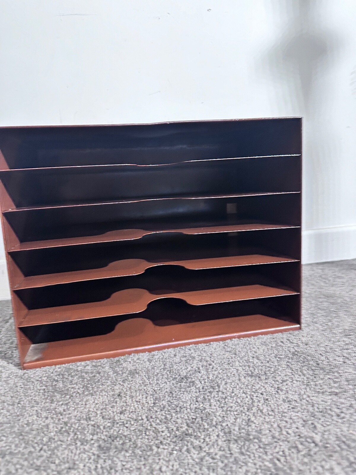 c.1950s Solid Steel Immaculate Original Paint Heavy Duty Paper Storage ...
