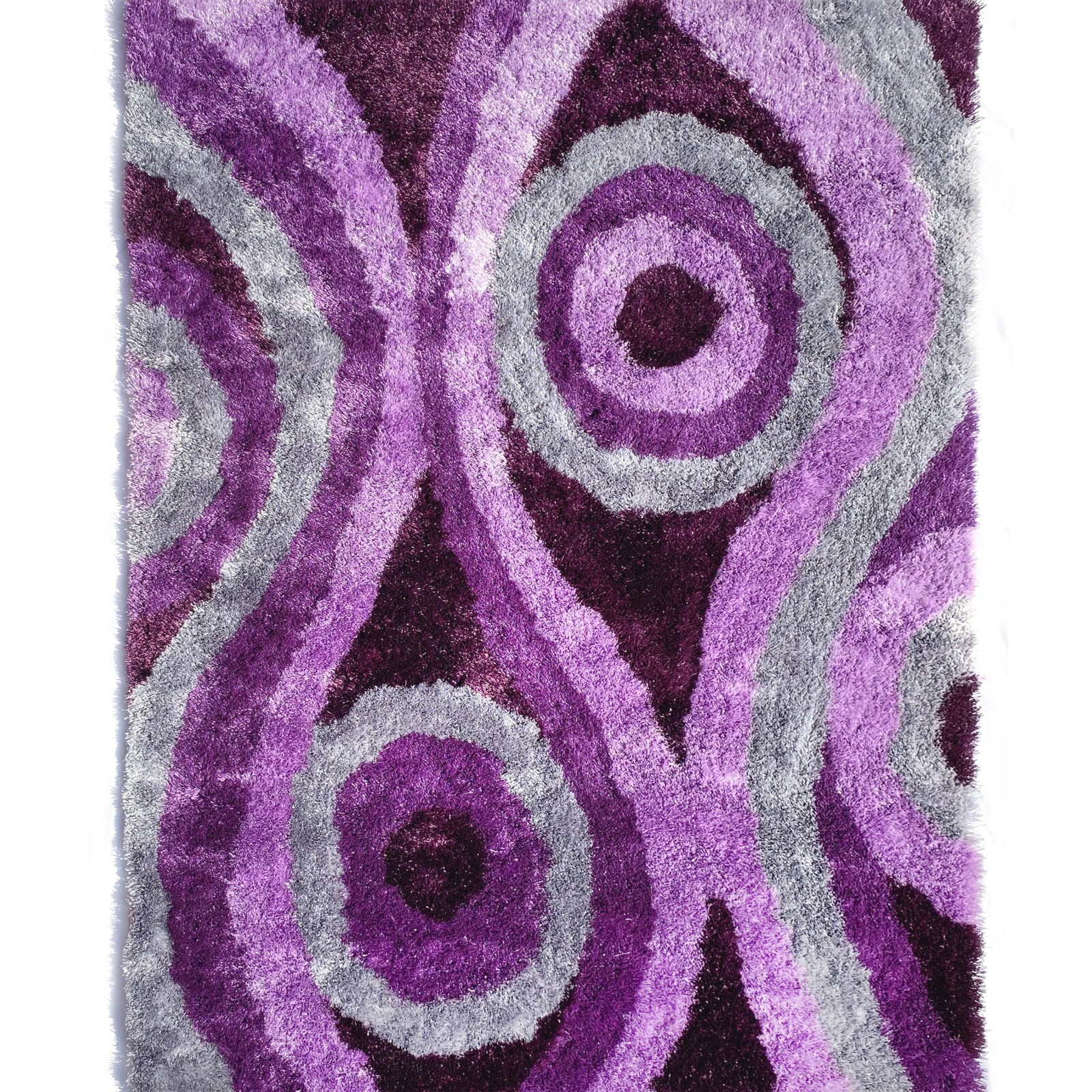 RugBerry 8x10 Purple Grey Area Rug Geometric Modern Contemporary Carpet ...