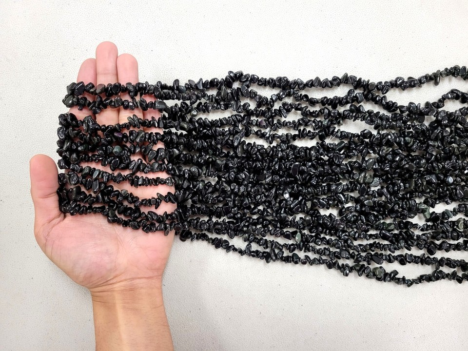 Natural Crystal Beads Drilled Stone Crystals Gemstone Chips in Strings ...