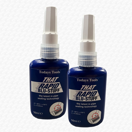 TWIN PACK That Rapid Blu-Stuff Liquid PTFE Pipe Thread Sealer 50ml WRAS ...