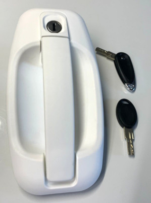 Hartal Star Door Lock White R/H + FW Fawo Barrel + Keys Caravan ...