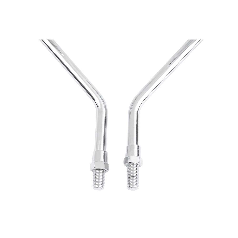10mm Chrome Rectangle Rearview Mirrors + Adapters Kit For Ford T-Bucket ...