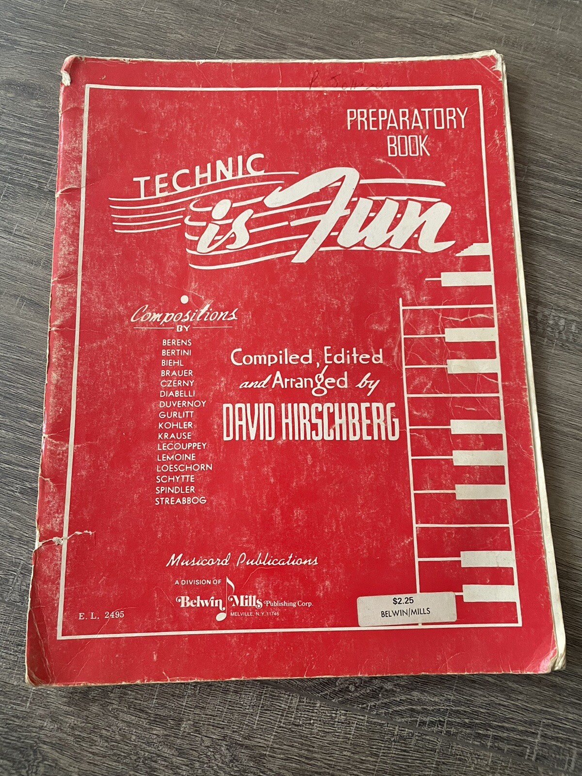 Technic Is Fun Preparatory Book By David Hirschberg 1948 Musicord Sheet ...