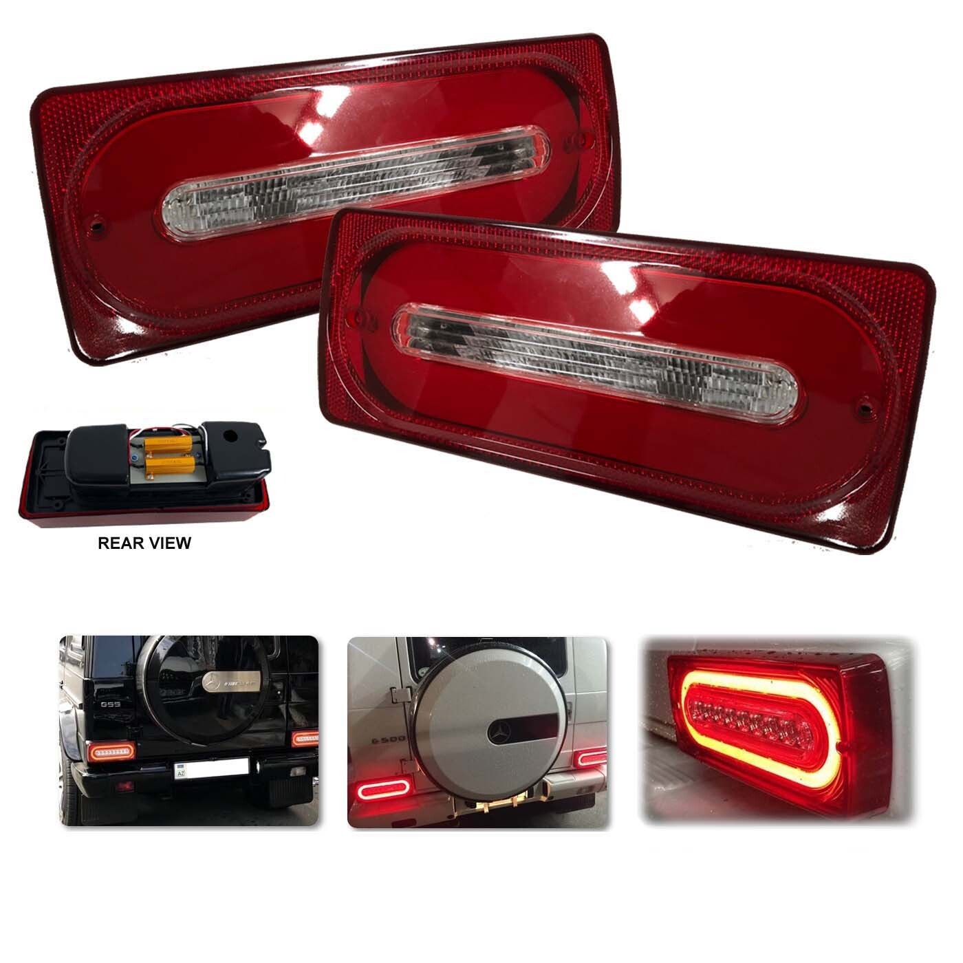 G500 G55 G63 G550 Red Led Tail Lights G-Wagon Lamp Rear G-Wagon New ...