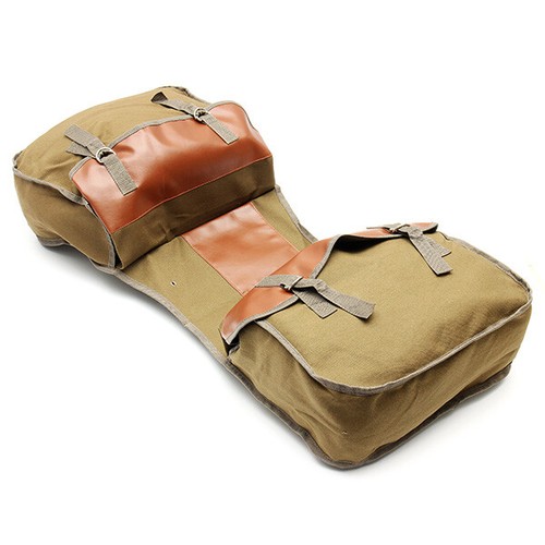 36L Universal Canvas Motorcycle Pannier Side Bag Cycle Luggage Saddle ...