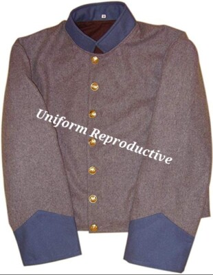 Civil War Confederate Shell Jacket With Sky Blue Cuff Collar Available ...
