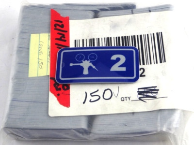 Air Isolation Point Tags, 2, 3"Lx1.5"W, Gray on Purple, Qty. 150 New ...