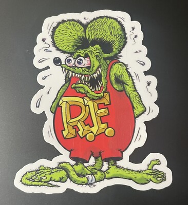 RAT ROD HOT ROD DECAL STICKER VINTAGE RACING RAT FINK ED ROTH TOOLS OIL ...