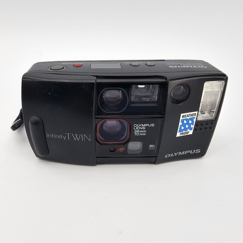 Olympus Infinity Twin Lens 35mm 70mm Film Camera Working Battery ...