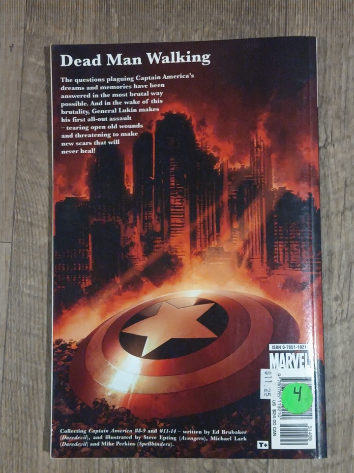 Captain America: Winter Soldier TPB 2006 Written by Ed Brubaker | eBay