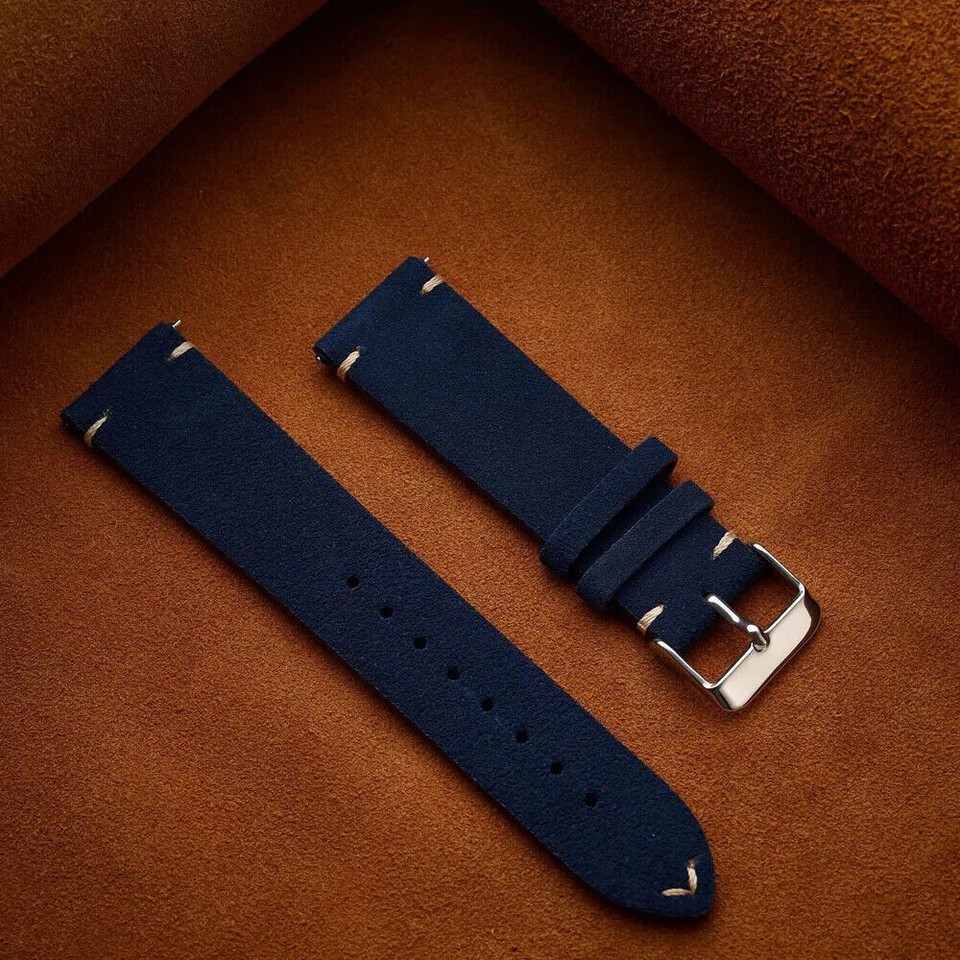 Matte Genuine Leather Strap Retro 14 16 18 20 22mm Universal Watch Band ...