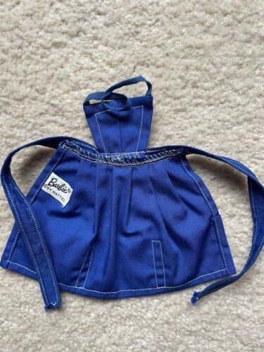 Vintage Barbie 1960s What's Cooking Blue apron | eBay