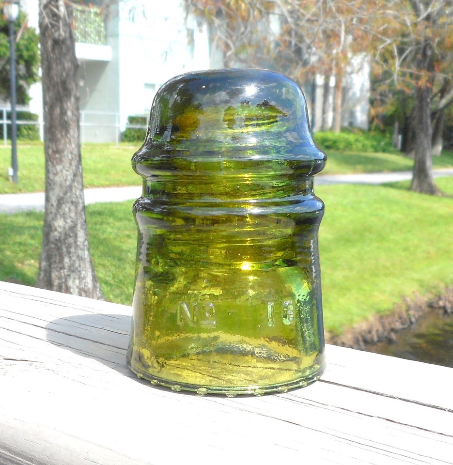 Excellent Mustard Yellow w/ Amber CD 121 Mclaughlin Glass Insulator | eBay