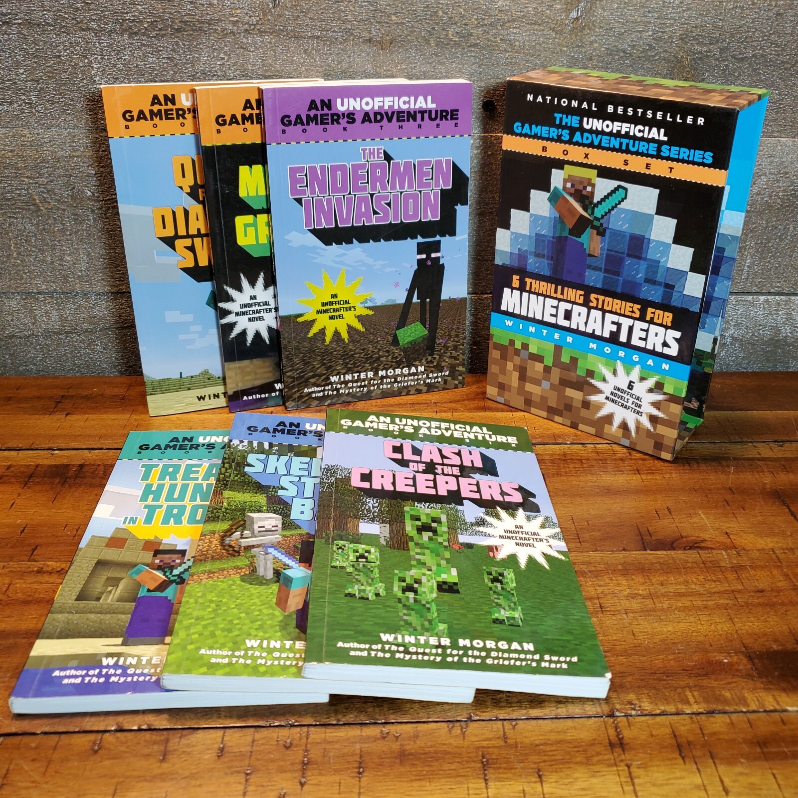 6 Thrilling Stories for Minecrafters 6 Book Box Set - Winter Morgan ...