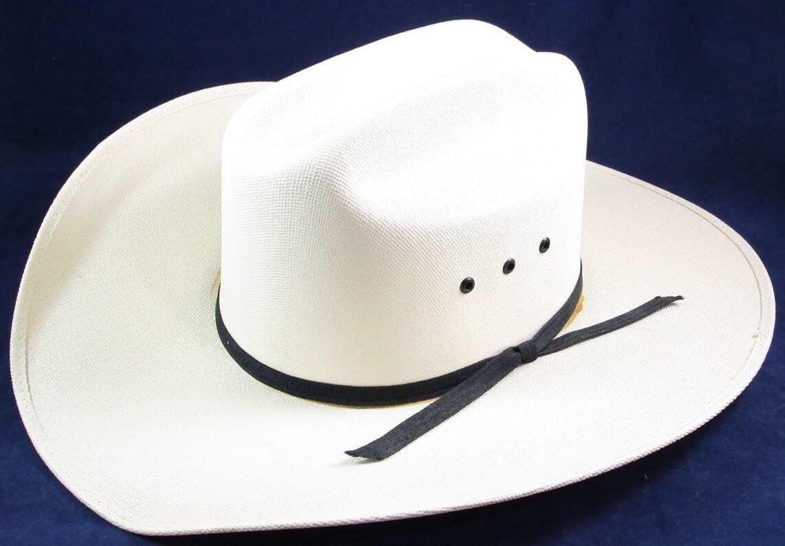 Vintage Double S Hat Collection Ivory Cowboy Hat, Siz… - Gem