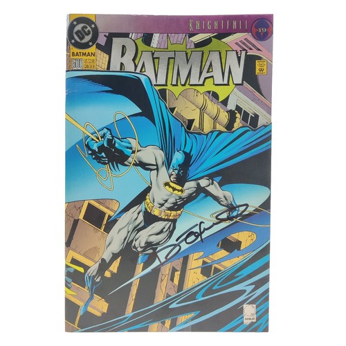 DC Comics Batman Knightfall 19 Issue #500 Foil Cover Signed Dennis O ...