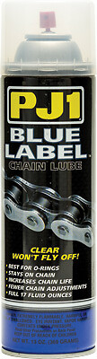 PJ1 Blue Label Chain Lube 13oz Motorcycle Offroad Dirtbike Motocross ...