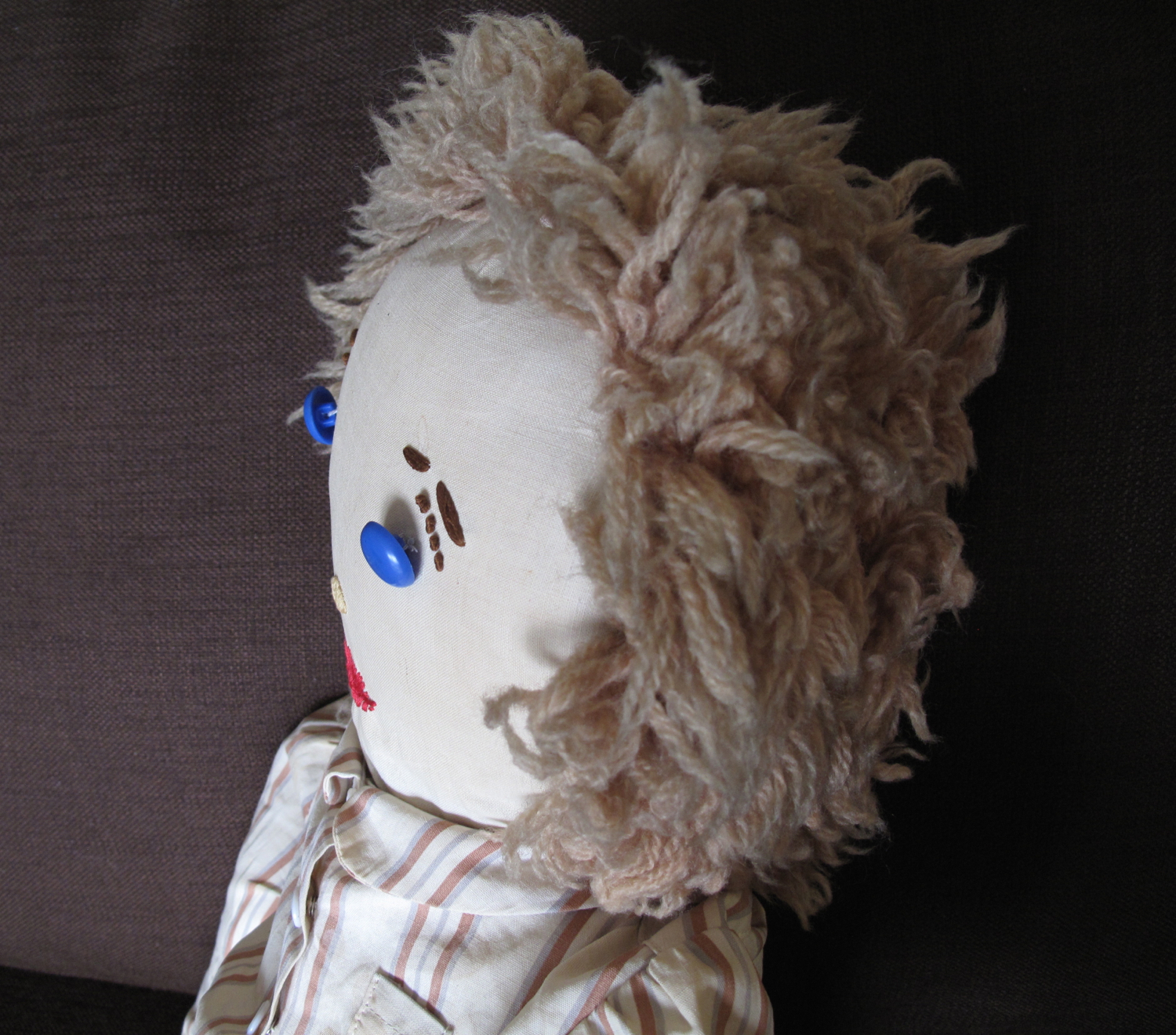 Raggedy Andy Doll and Painting signed Betty Wagner vintage handmade ...