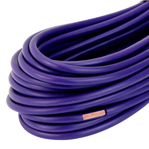 25 ft 12 GA Gauge Purple Primary Wire Power Cable Turn On Hook Up ...