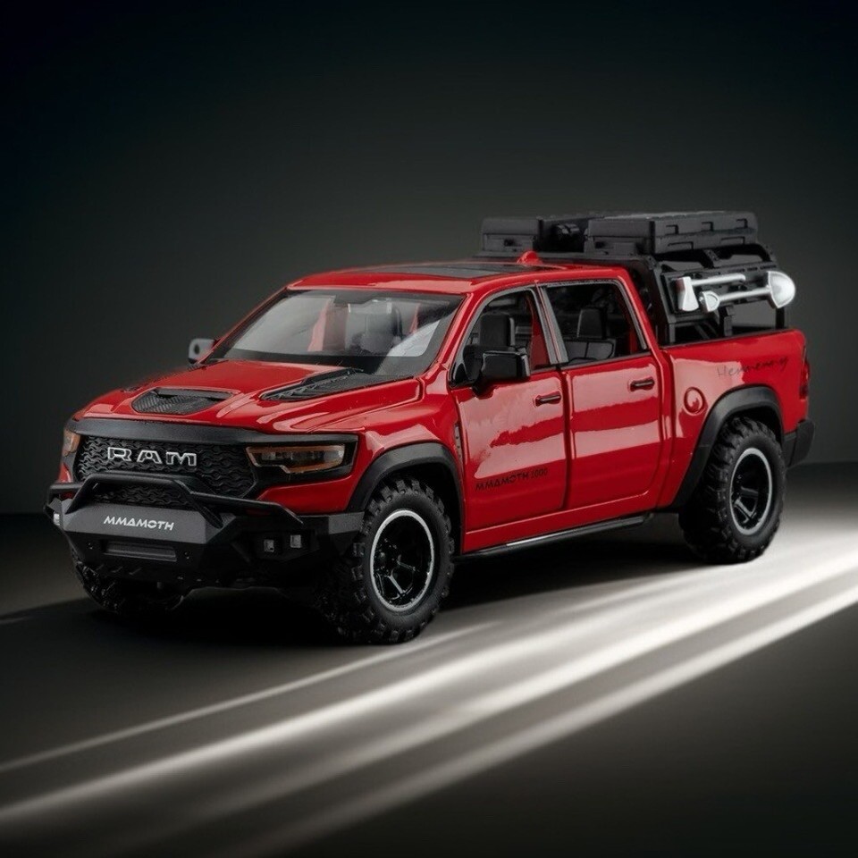 DODGE Mammoth 1000 TRX, Alloy Pickup Diecast Model Car, Toy Car, Kids ...