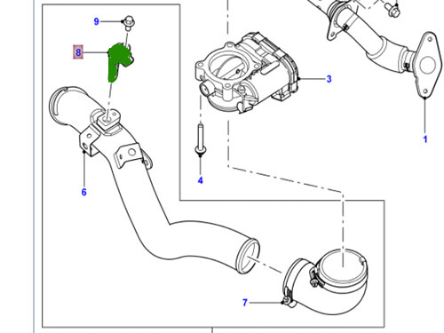 GENUINE LAND ROVER AIR INTAKE SENSOR DEFENDER 07 ONWARD LR032216 NEW | eBay