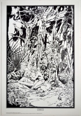 Young KA-ZAR PRINT Brent Eric Anderson art Marvel / Cadence Ind 1982 | eBay