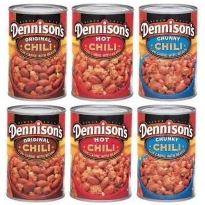 Dennison's Chili Con Carne 6 Bundle 2 Cans each Dennisons Hot Original ...
